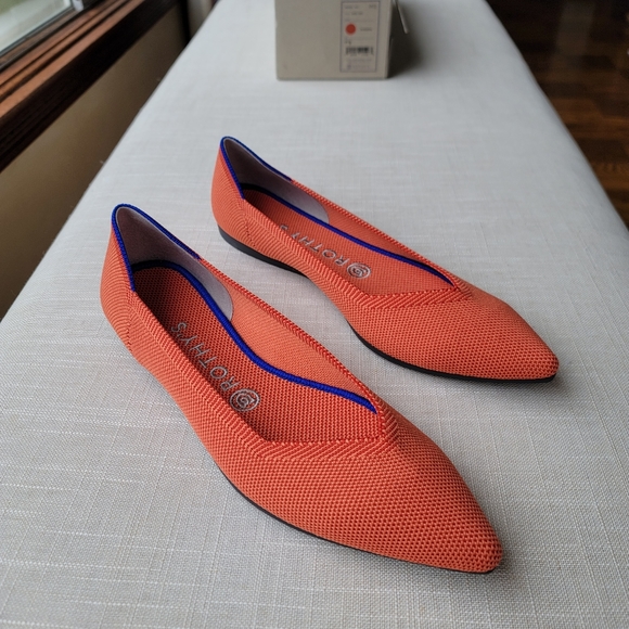 Rothy's | Shoes | New Rothys Size 9 Points In Persimmon Burnt Orange ...